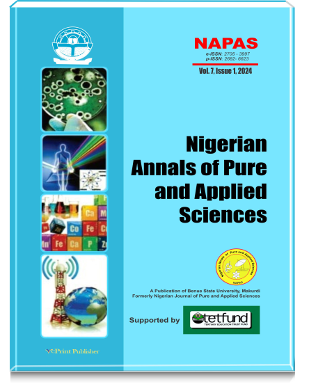 NIGERIAN ANNALS OF PURE AND APPLIED SCIENCES
